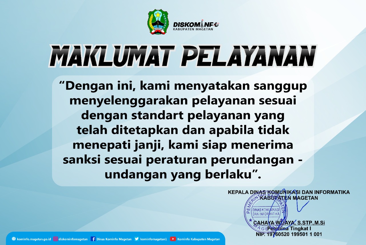 Motto Dinas Komunikasi Dan Informatika Kabupaten Magetan – Dinas ...