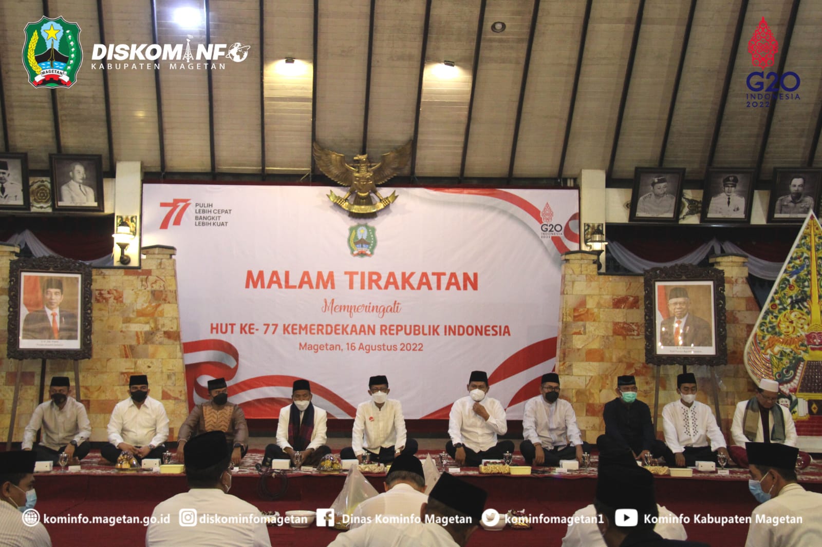 Malam Tirakatan, Wujud Syukur Pemkab Magetan Sambut HUT ke-77 RI – Dinas Komunikasi dan ...