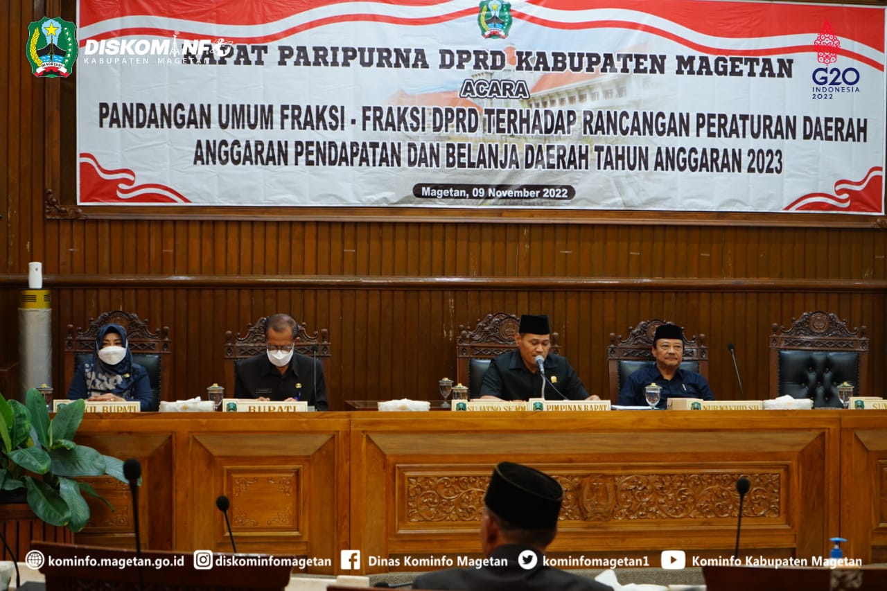 Fraksi DPRD Sampaikan Pandangan RAPBD Pada Rapat Paripurna – Dinas Komunikasi dan Informatika ...