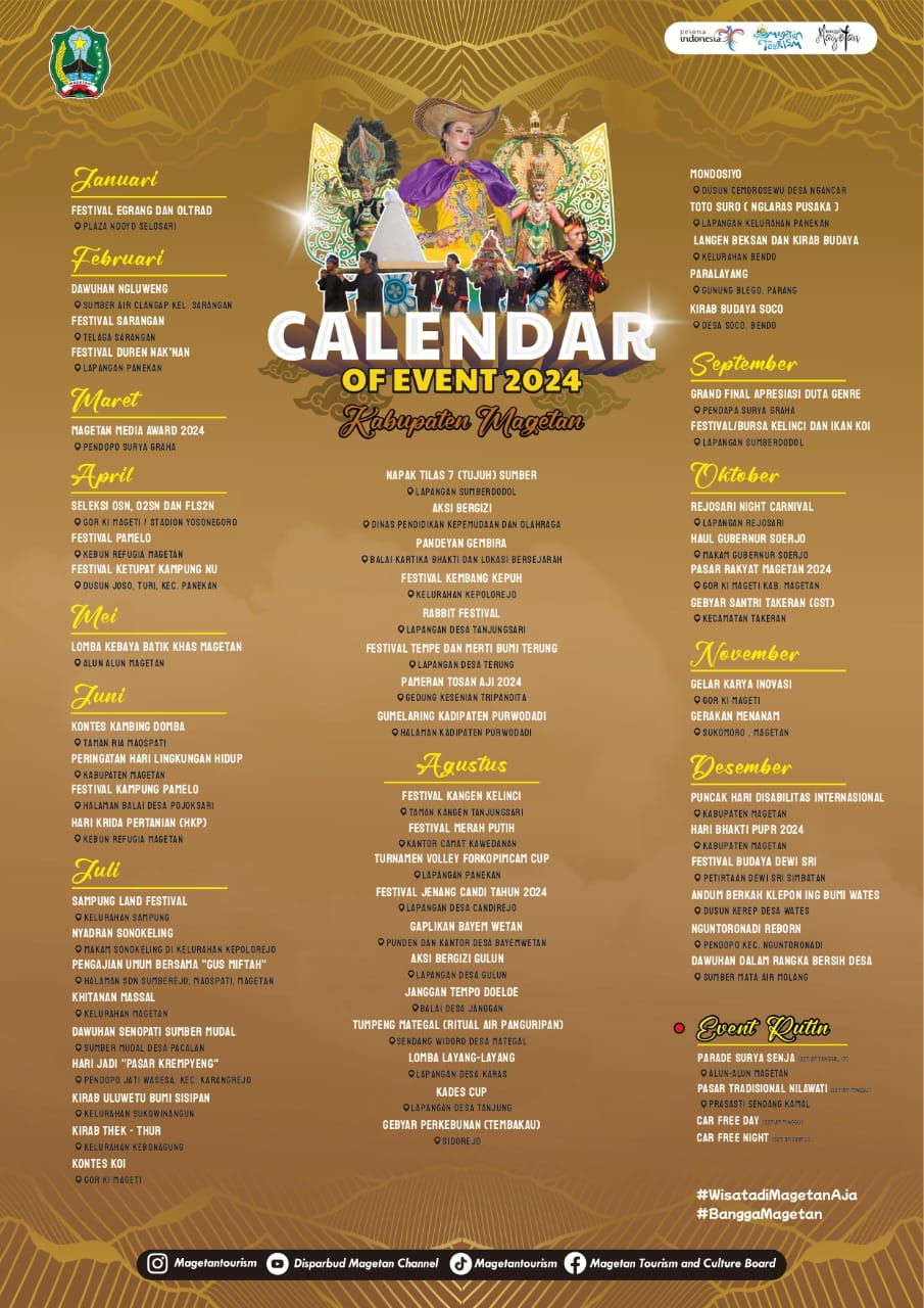 CALENDAR OF EVENT 2024 – Dinas Komunikasi dan Informatika Kab. Magetan
