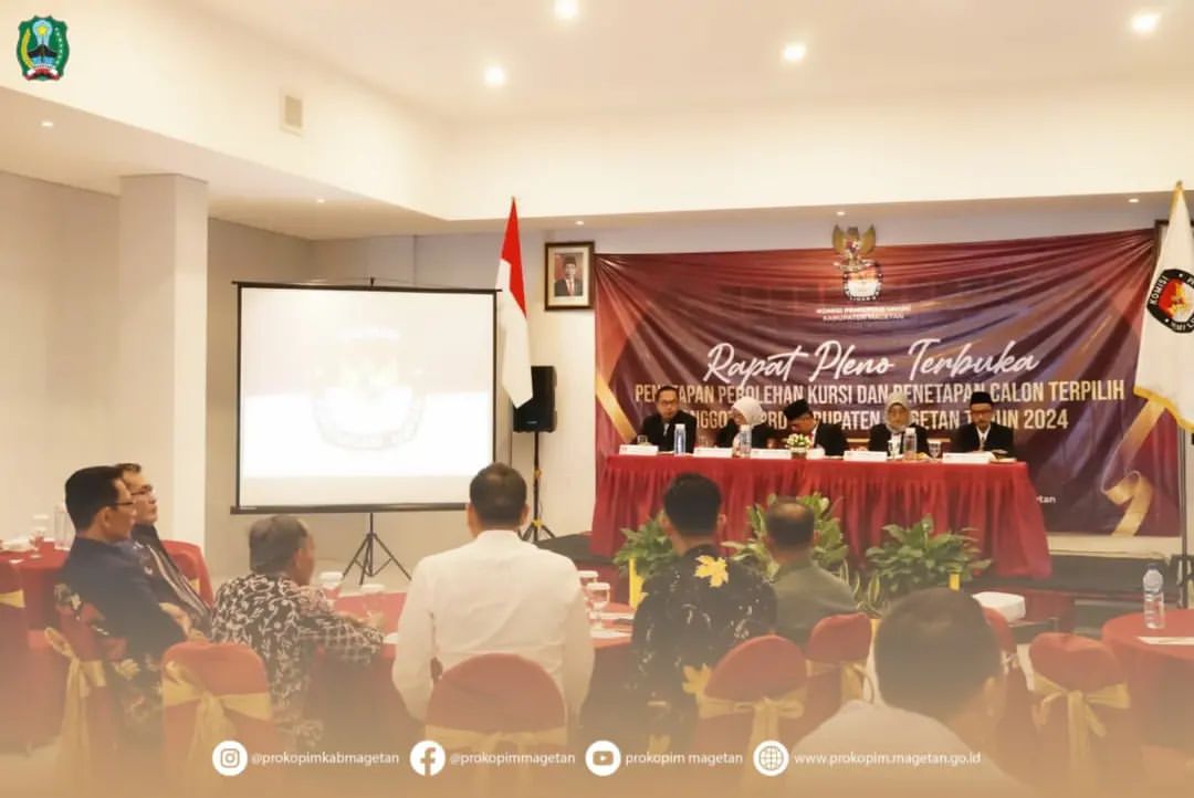 KPU Magetan Gelar Rapat Pleno Terbuka Penetapan Hasil Pileg 2024 ...