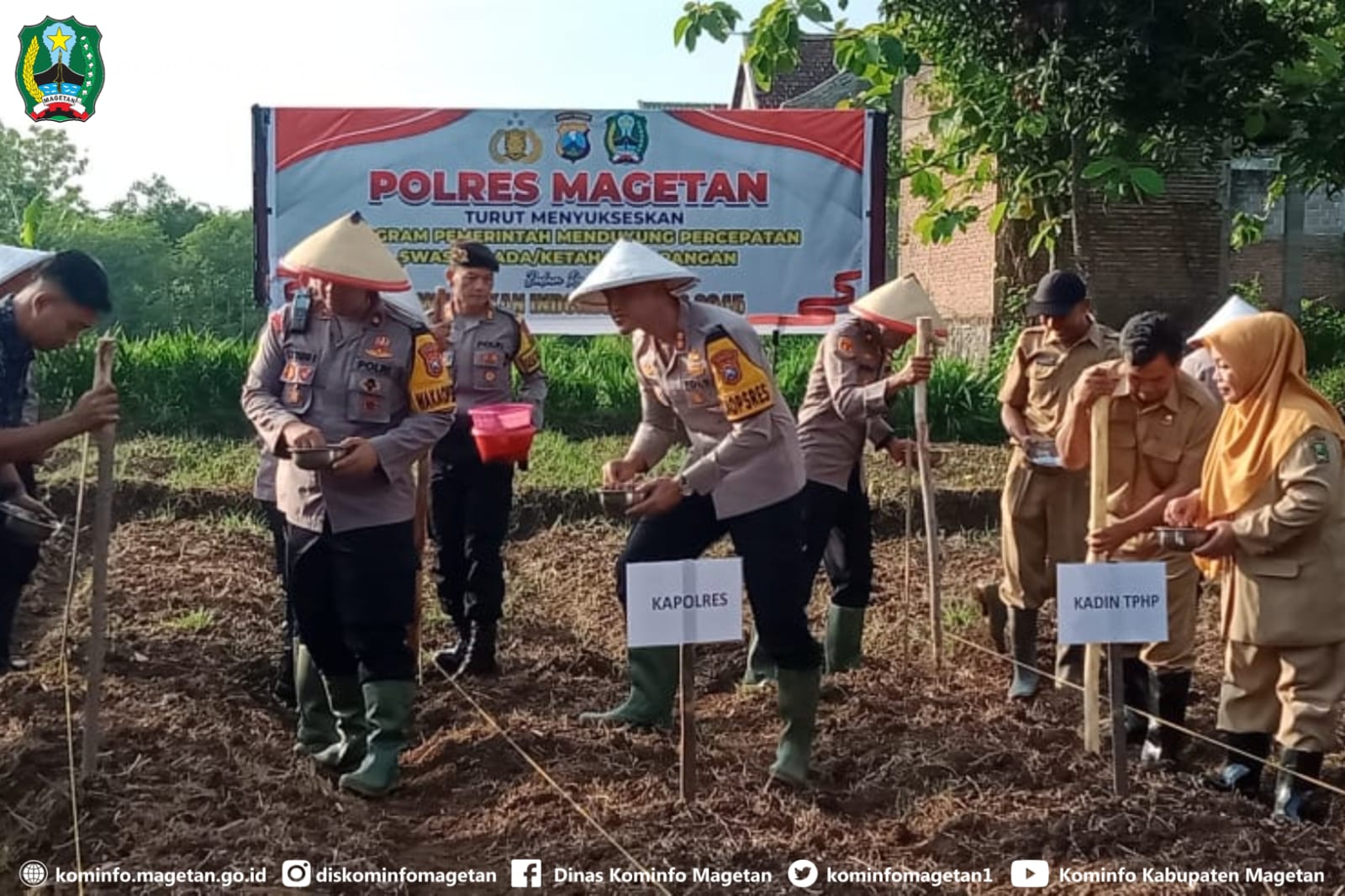 Dukung Ketahanan Pangan, Polres Magetan Tanam Jagung di Lahan Tidur Milik Polres – Dinas ...